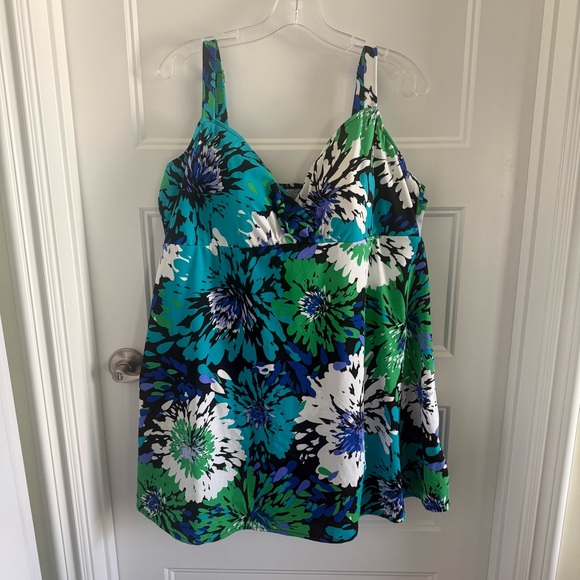 Swim Solutions | Swim | Swim Solutions Floral Print Swim Dress Multiple ...